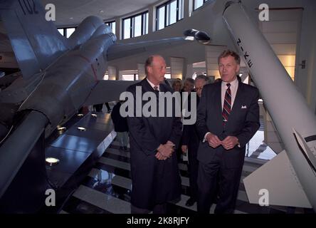 Bodø 19940515 The opening of the Norwegian Aviation Museum in Bodø ...