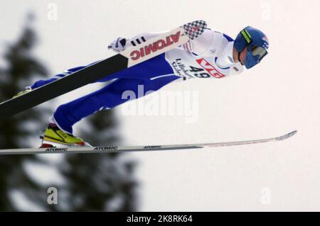 World Cup Jump K-12MM Lysgaardsbakken, Lillehammer. Janne Ahonen from ...