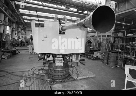 Kongsberg 19620825. Rockets for NATO. Kongsberg weapons factory has ...