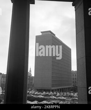 Oslo March 10, 1965. The government building photographed from ...