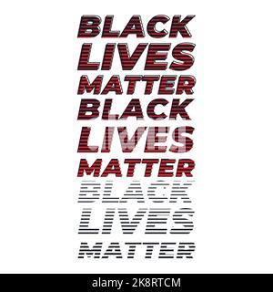 Black lives matter, halftone line letter typography design artwork ...