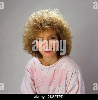 Oslo 1987: Actor Mari Maurstad. Photo: Knut Falch Scanfoto / NTB Stock ...