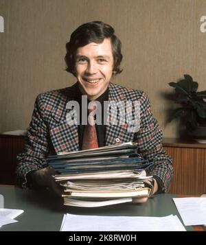 Oslo 19760202. Politician Hallvard Bakke (A). Deputy Prosecutor to the ...