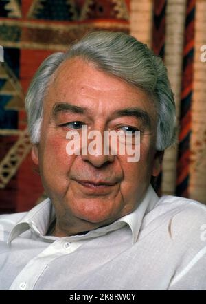 Oslo 19880803 Impressario Gunnar Eide. Interview situation with concert ...