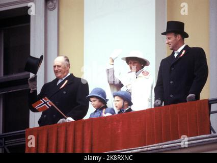 Oslo 19780517: The Norwegian royal family photographed together at the ...