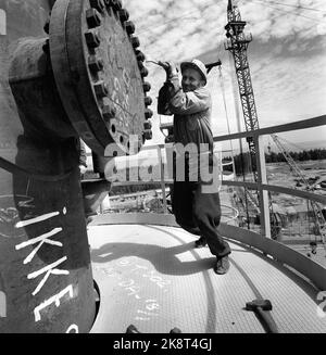 Tønsberg 196007 Norway's first oil refinery under construction at ...