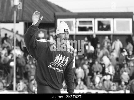 Oslo 19890212. Skating World Cup at Valle Hovin. Johann Olav Koss from ...
