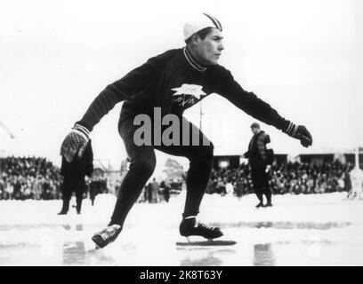 Oslo 19520218: Olympic Games, Winter Olympics, Skating, Fast Race, 1500 ...