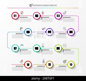 Time period vector infographic template. Morning, day, evening, night ...