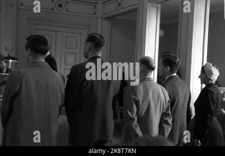 Oslo, 19450910. The trial against Quisling and other NS people and ...