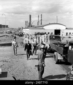 Tønsberg 196007 Norway's first oil refinery under construction at ...