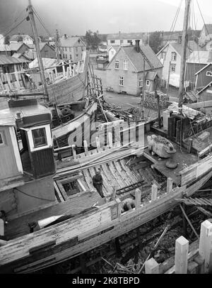 Rognan innerst i Saltdalsfjorden 19531010. Rognan er kjent over hele ...