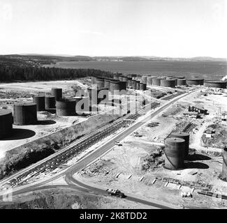Tønsberg 196007 Norway's first oil refinery under construction at ...
