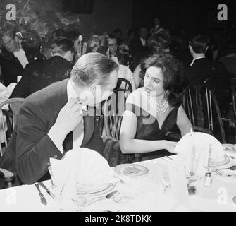 Oslo 1961. Actor Alfred Maurstad (t.v.) with his son Toralv Maurstad ...