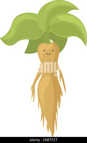 Art mandrake icon cartoon vector. Magic mandragora. Plant poison Stock ...