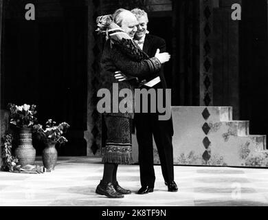 Oslo 19781117. Actor Henki Kolstad celebrates his 40th anniversary as ...