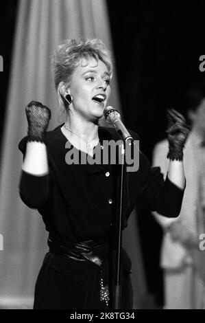 Oslo 19870228. The Norwegian Melody Grand Prix is held in NRK's ...