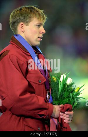 Hamar 19940220. The Winter Olympics at Lillehammer 1994. Johann Olav ...