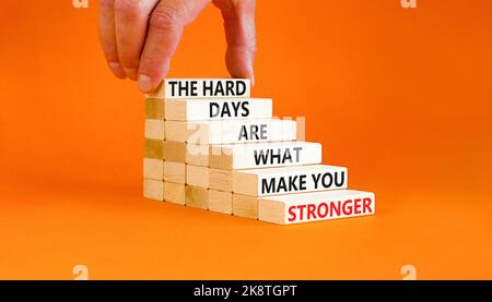 Support and be stronger symbol. Concept words You are stronger than you ...