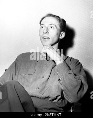 Oslo March 1955: Athlete Audun Boysen has been in the USA and competed ...