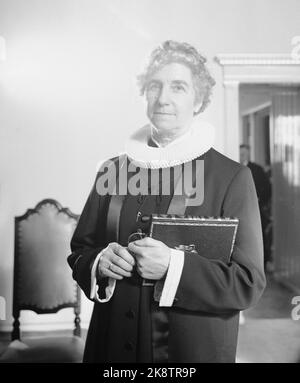 Vang church on March 19, 1961. Ingrid Bjerkås, Norway's first female ...