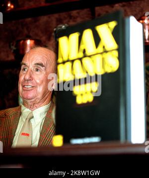 Oslo 199504: The opponent Max Manus has released the biography "My Life ...