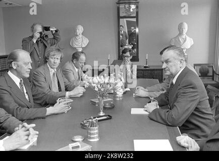 Oslo 19770524 Poland Prime Minister Piotr Jaroszewicz is on an official ...