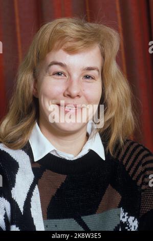 Oslo 1988. Geologist and researcher Monica Kristensen. Photo: NTB / NTB ...