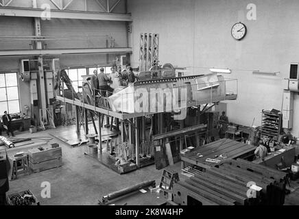 Kongsberg 19620825. Rockets for NATO. Kongsberg weapons factory has ...
