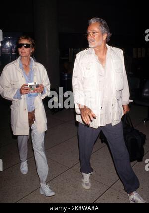 Bo Derek and John Derek seen at LAX in 1994 Credit: Ralph Dominguez ...