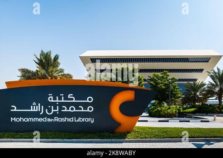 Dubai , UAE - October 2022: Mohammed Bin Rashid Library ( MBR ), a ...