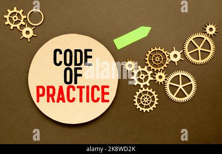 Code of Practice text written on a notebook with pencils Stock Photo ...