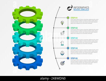 Mechanical engineering infographic chart design template Stock Vector ...