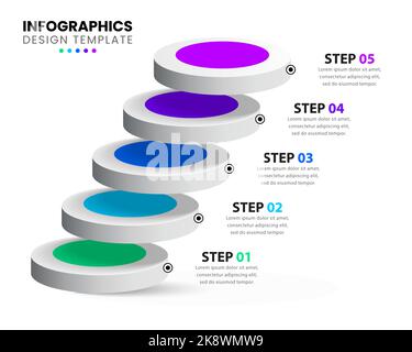 Staircase Step Column Chart Stock Vector Image & Art - Alamy