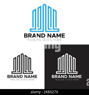 Real Estate Logo Design Building Logotype Apartments Vector Stock ...