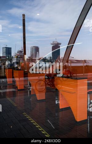 Netherlands, Amsterdam, July 2021. Illustration of daily life in ...
