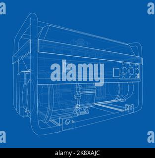 Portable Electro Generator. Vector Stock Vector Image & Art - Alamy