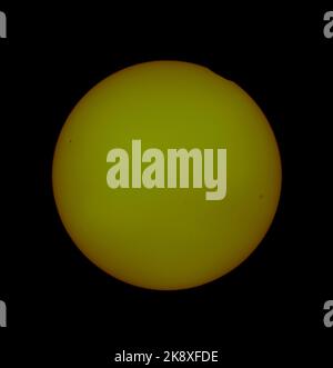 Wimbledon, London, UK. 25 October 2022. Sequence of partial solar ...