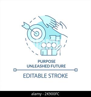 Purpose unleashed future concept icon Stock Vector Image & Art - Alamy