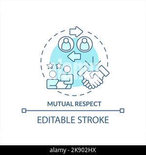 Mutual respect in workplace concept icon Stock Vector Image & Art - Alamy