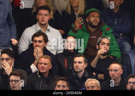 Reece James of Chelsea is seen watching with green hair - Chelsea v ...