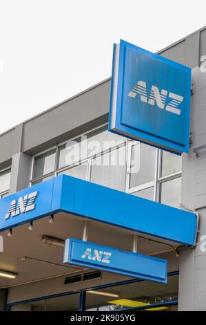 The logo for the Australia and New Zealand Banking Corporation ...