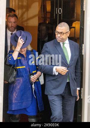 Foreign Secretary James Cleverly leaves 10 Downing Street, London, for ...
