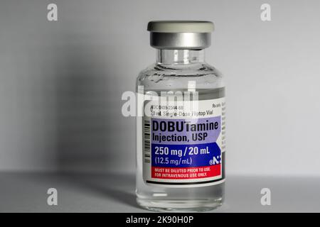 The heart disease drug Dobutamine with bottle Stock Photo - Alamy