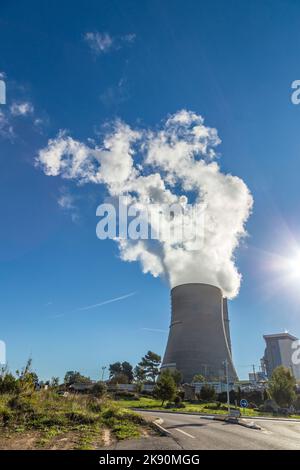 Provence power station, Gardanne, France. This coal-fired power station ...