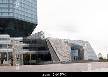 Belarus, Minsk - 18 august, 2022: Orthodox Church on the Nemiga close ...