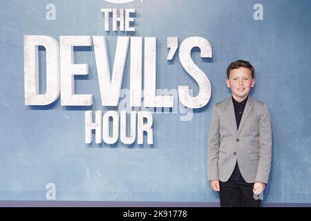 Benjamin Chivers attending the premiere of the new Amazon Original series The Devil's Hour at ...
