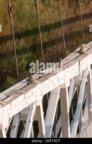 The Dewey Bridge was a wire suspension bridge built across the Colorado ...