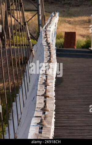 The Dewey Bridge was a wire suspension bridge built across the Colorado ...