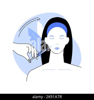 Beauty injections isolated cartoon vector illustrations Stock Vector ...